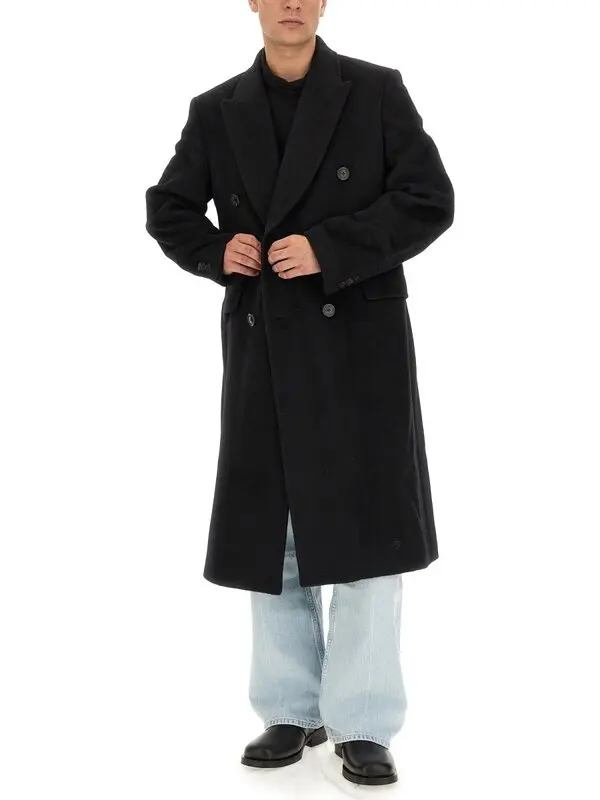 Our Legacy Double-breasted Wool Blend Coat