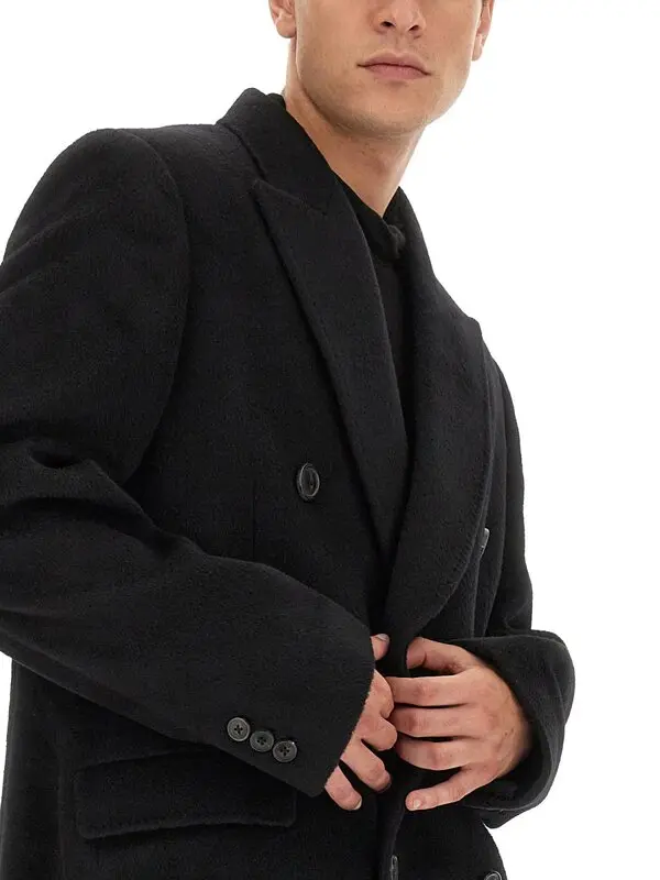 Our Legacy Double-breasted Wool Blend Coat