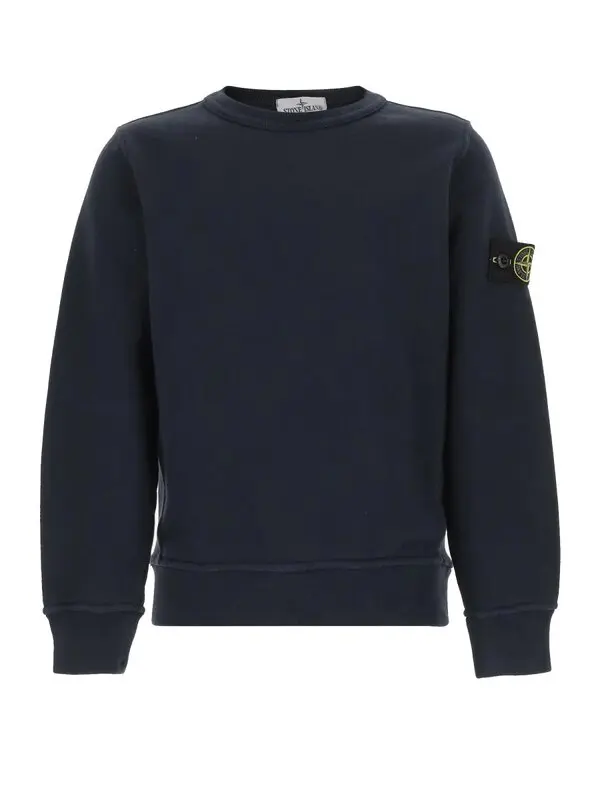 Stone Island Felpa Con Logo 'patch