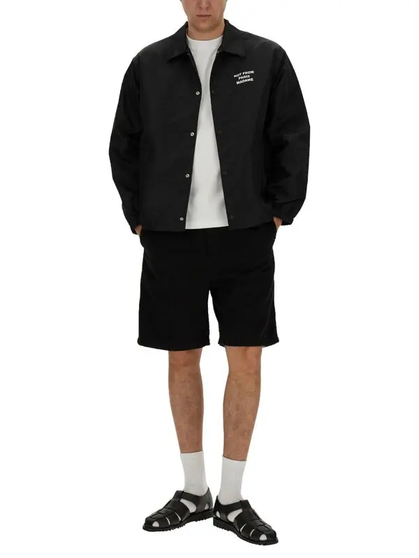 Drole De Monsieur Giacca Jacket With Slogan
