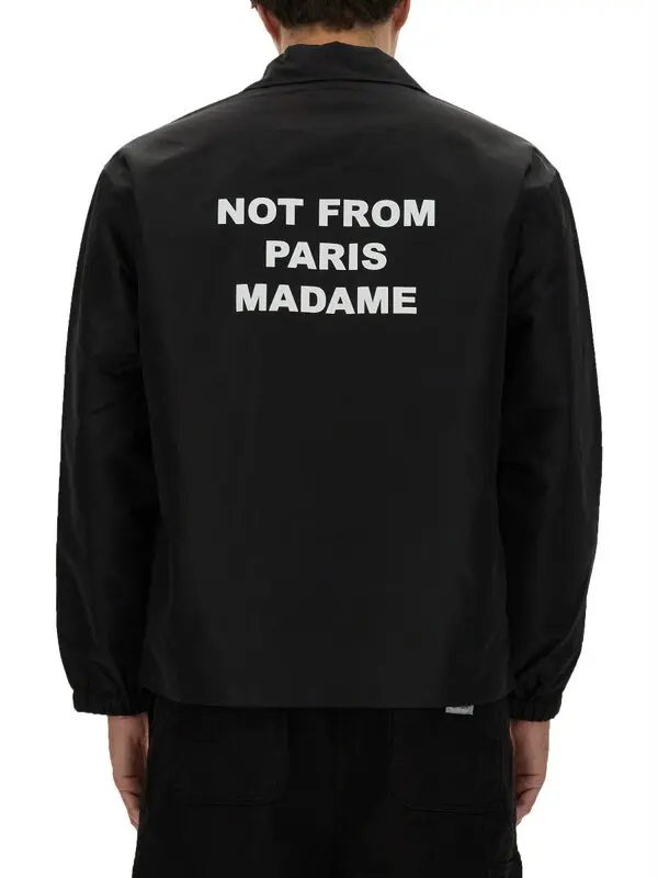 Drole De Monsieur Giacca Jacket With Slogan