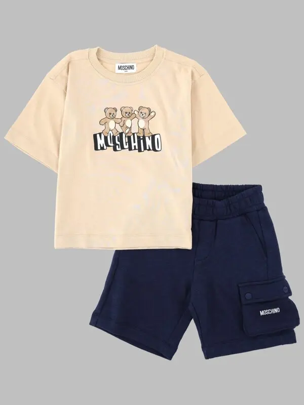 Moschino Maxi T Shirt And Shorts Set