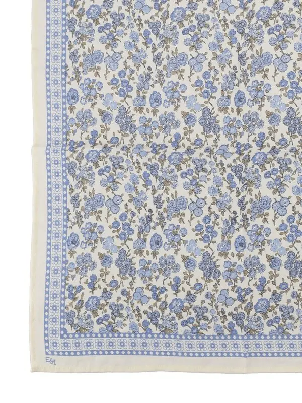 EMILE & IDA Floral Foulard - Brown