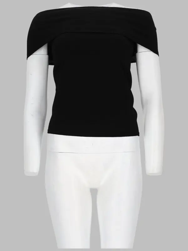 CIRCUS HOTEL Off-the-shoulder Neckline Detail Top