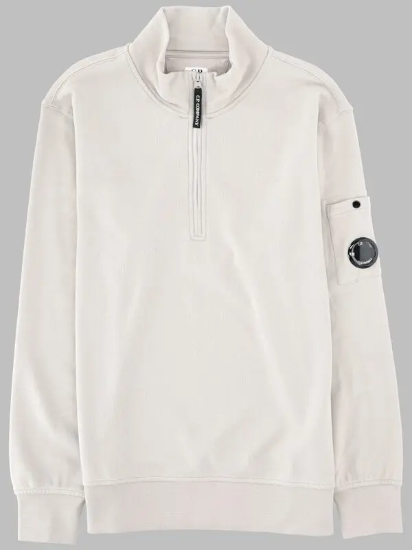 C.P. COMPANY Maglia C/zip - Grey