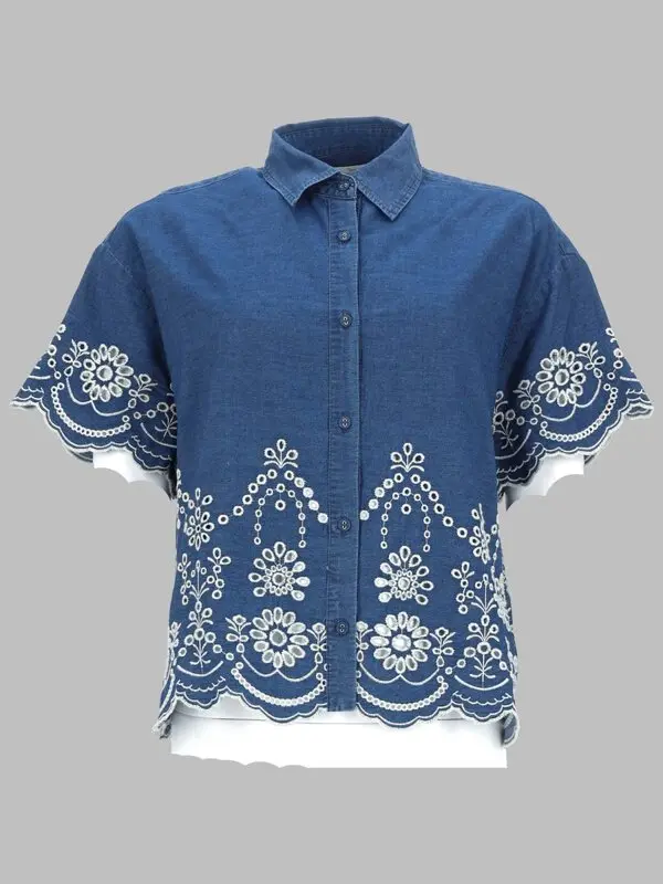 MC2 SAINT BARTH Camicia 'clementine' In Chambray