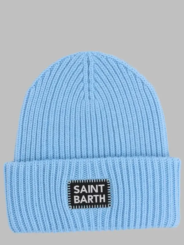 MC2 SAINT BARTH Ribbed Beanie - Azure