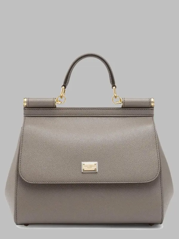 Dolce & Gabbana Sicily Large Top Handle Bag - Brown