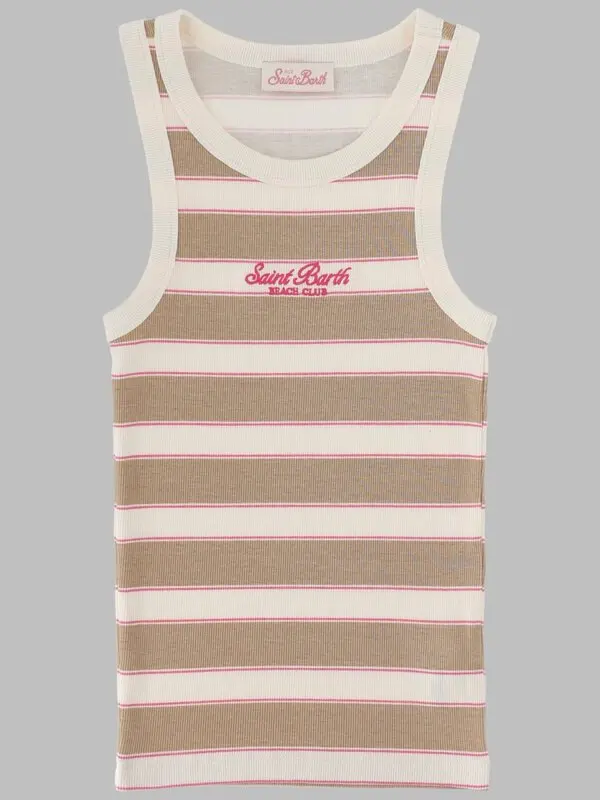 MC2 SAINT BARTH Tank Top 'ada' Con Logo