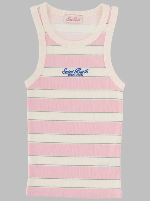 MC2 SAINT BARTH Tank Top 'ada' Con Logo