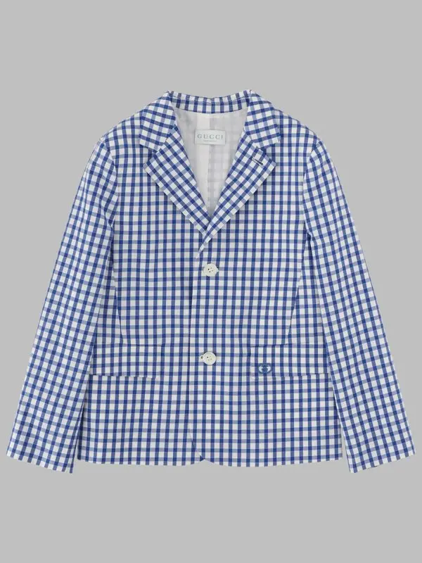 Gucci Gingham Blazer