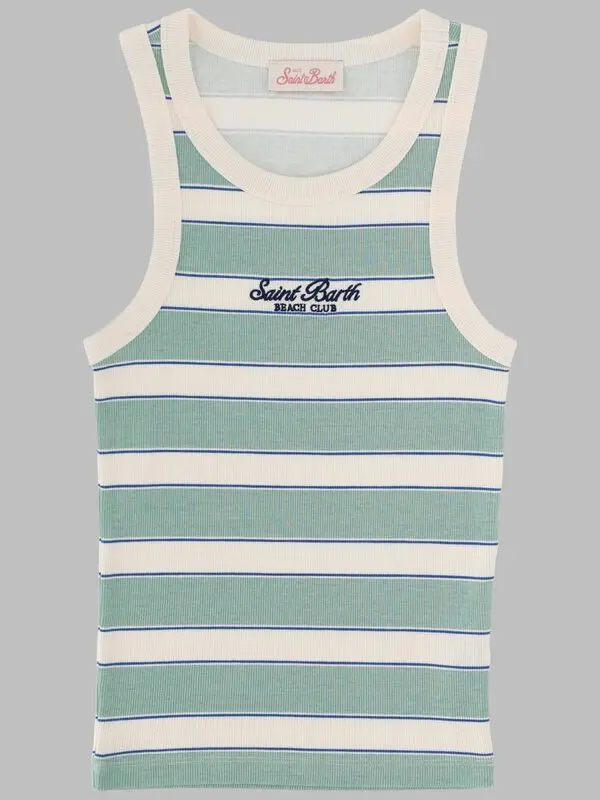 MC2 SAINT BARTH Tank Top 'ada' Con Logo