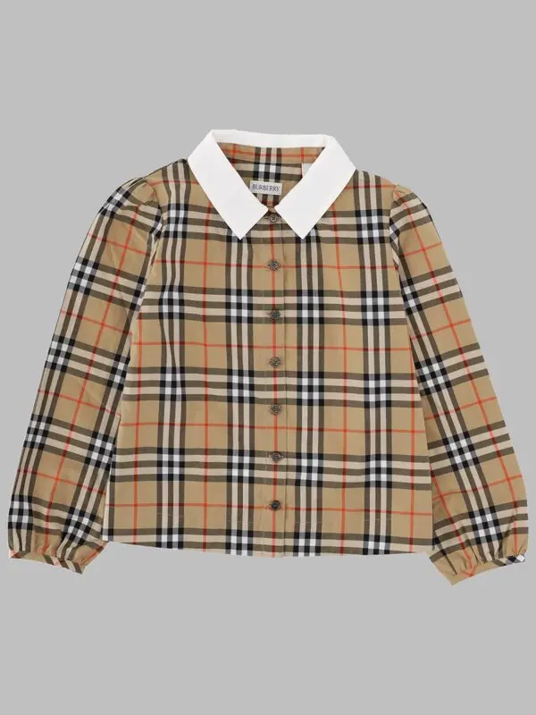 Burberry Check Print Cotton Shirt
