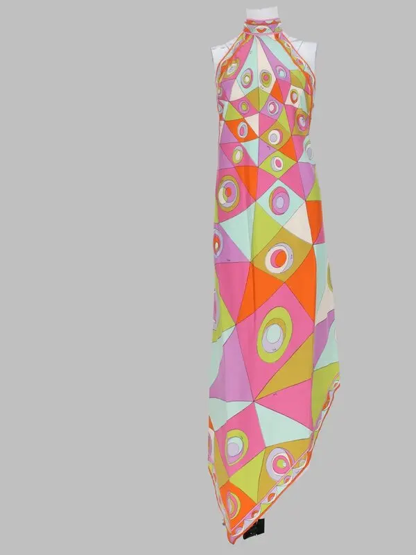 Emilio Pucci Abito In Twill Di Seta