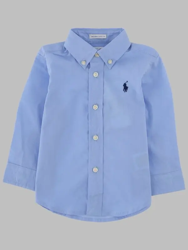 Polo Ralph Lauren Oxford Shirt With Embroidered Logo - Blue