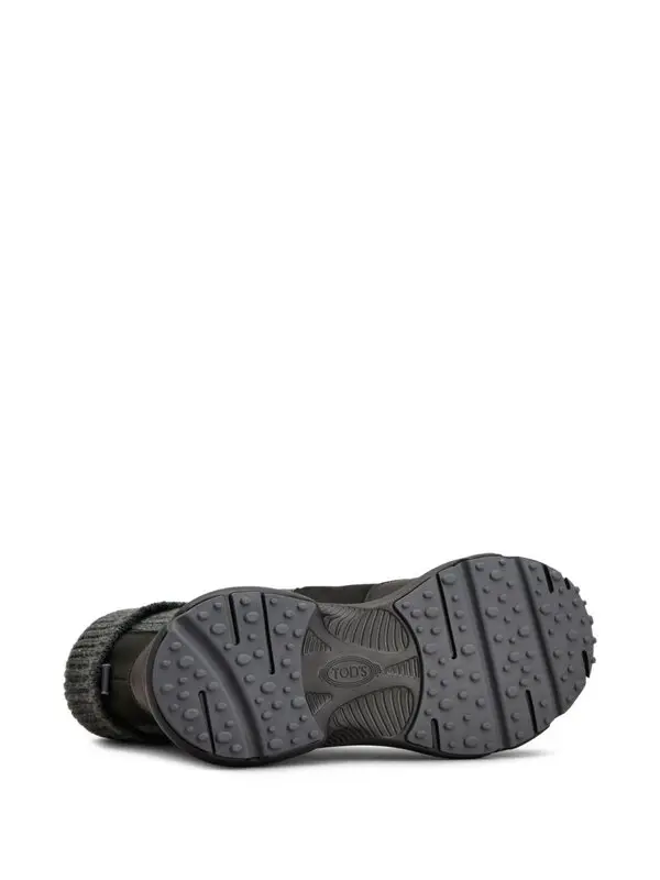 TOD'S Leather Knitted Boots