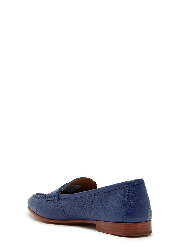 Polo Ralph Lauren Logo Pebbled Leather Loafers - Black
