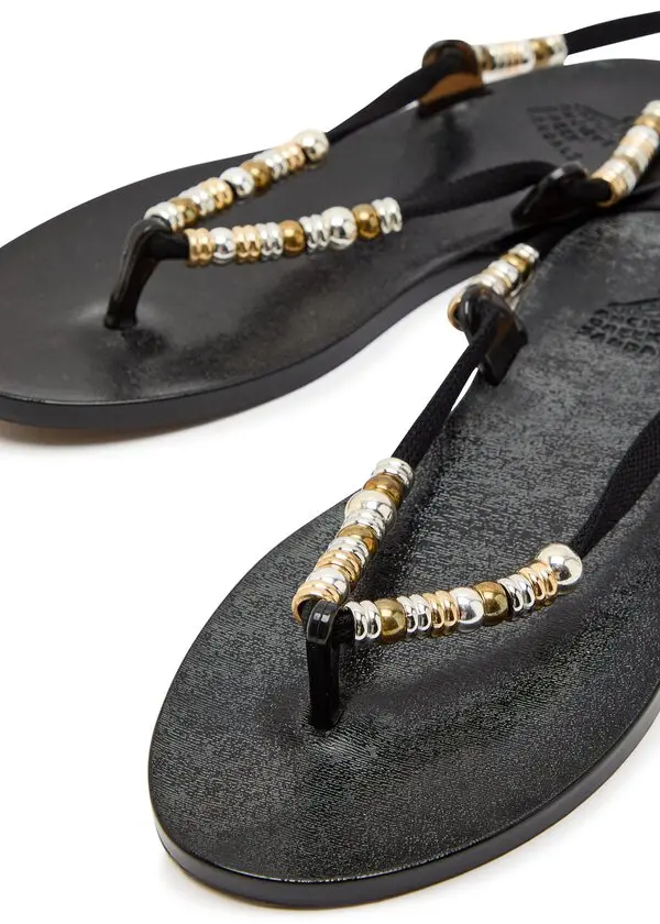 ANCIENT GREEK SANDALS Esther Beaded Jelly Sandals