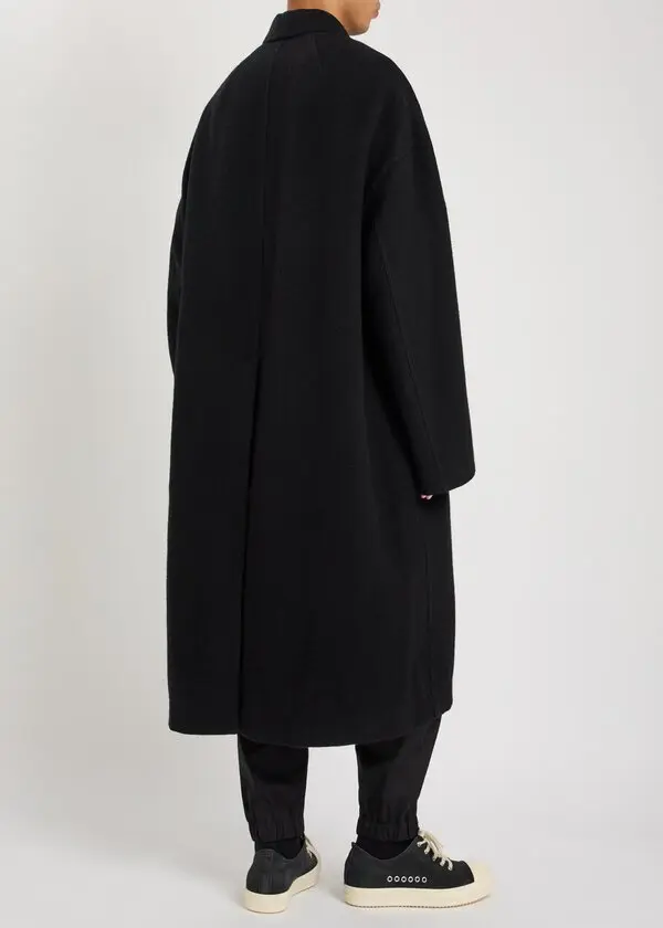 Rick Owens Brad Wool Coat - Black
