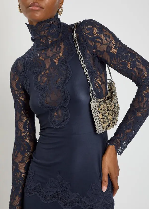 Rabanne Lace Maxi Dress - Navy
