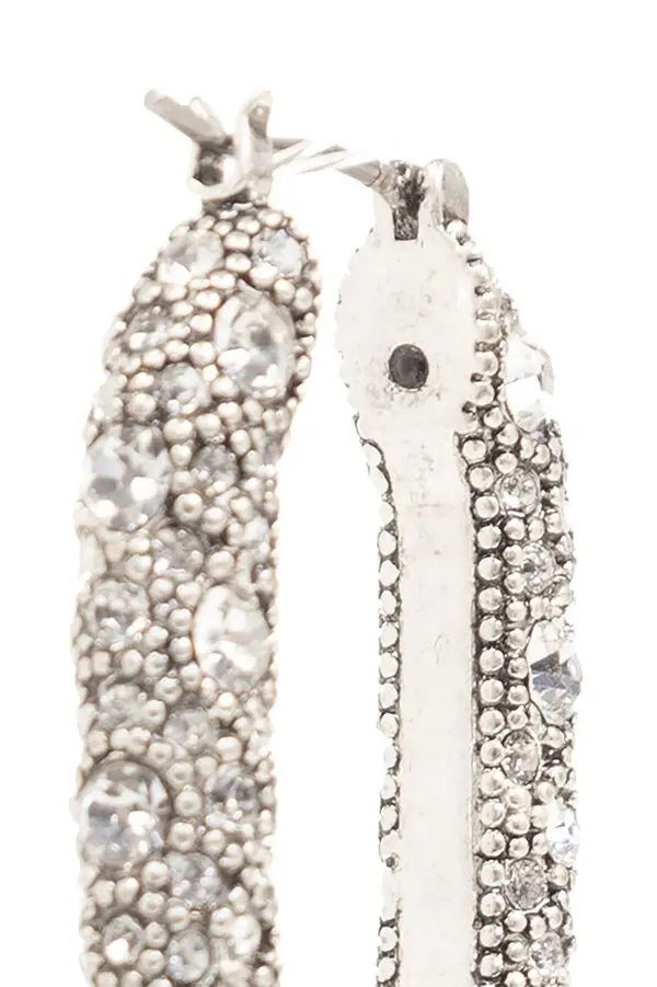 ALLSAINTS Crystal Embellished Hoop Earrings