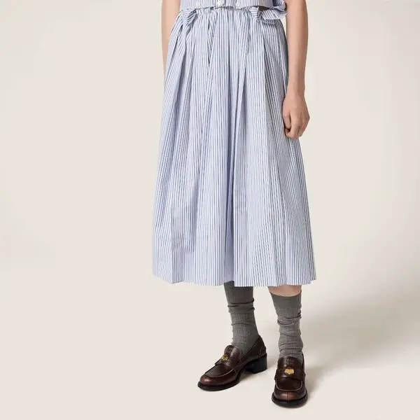 Miu Miu Logo-embossed Penny Loafers