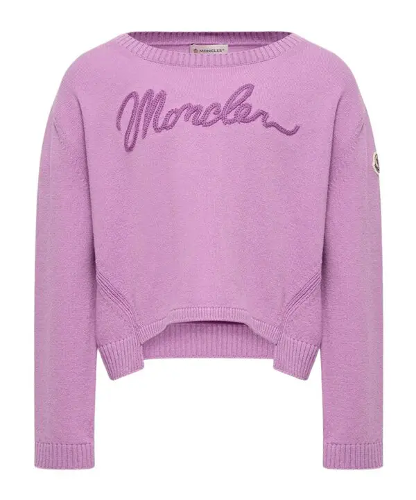 Moncler Wool And Cashmere Logo Sweater