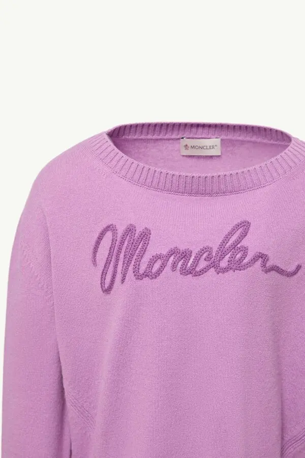 Moncler Wool And Cashmere Logo Sweater