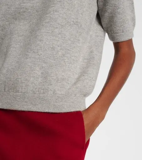 Max Mara Knitted Wool And Cashmere-blend T-shirt