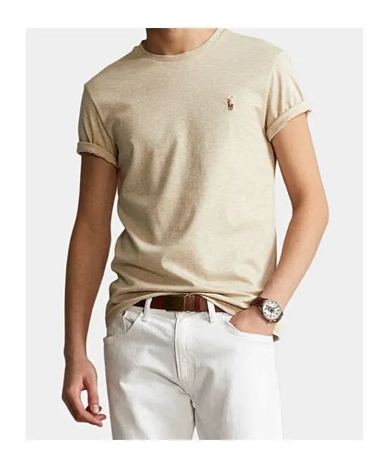 Polo Ralph Lauren Pony-embroidered Crewneck T-shirt - Beige