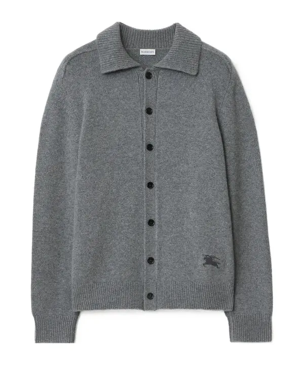Burberry Ekd Intarsia-knit Buttoned Cardigan