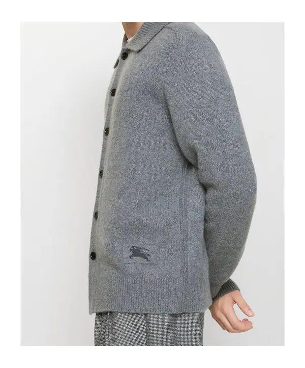 Burberry Ekd Intarsia-knit Buttoned Cardigan