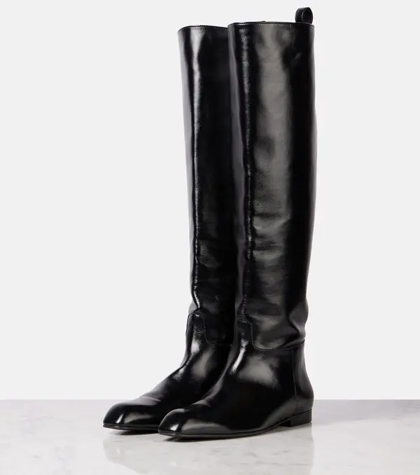 Khaite Colt Leather Knee-high Boots