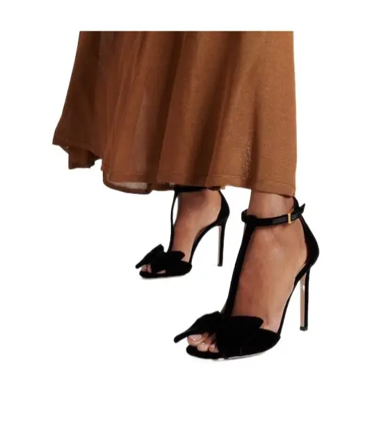 TOM FORD Solid Color Velvet Sandals