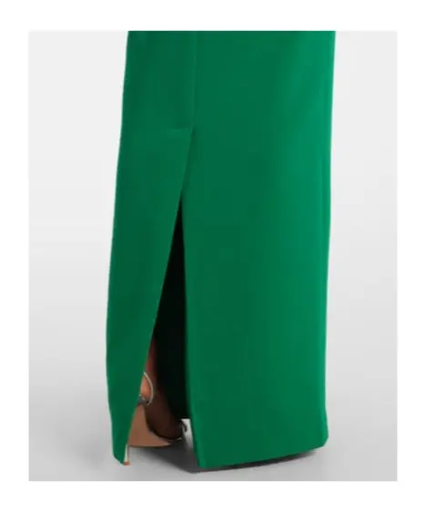 SAFIYAA LONDON One-shoulder Crepe Gown