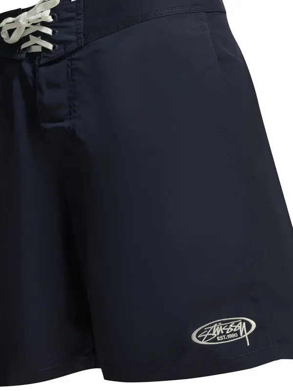 StÜssy Wide-leg Swim Trunks With Drawstring