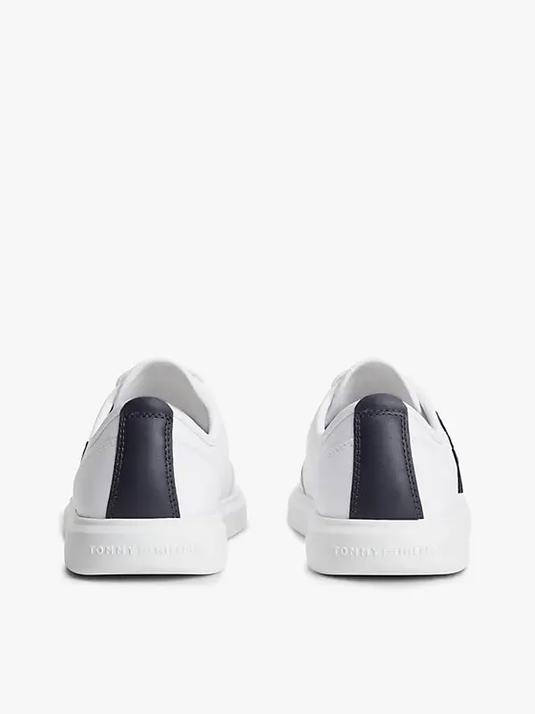 Tommy Hilfiger Logo Lightweight Leather Court Trainers