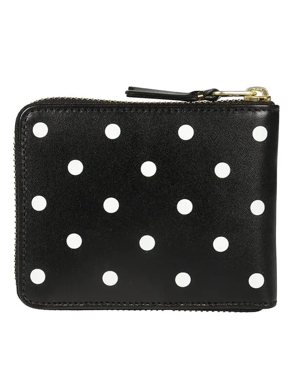 Comme Des Garçons Polka Dot Printed Zip-around Wallet
