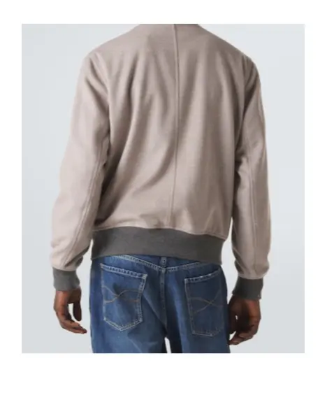 Brunello Cucinelli Cashmere-trimmed Wool Bomber Jacket