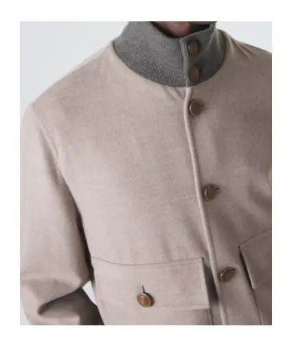 Brunello Cucinelli Cashmere-trimmed Wool Bomber Jacket