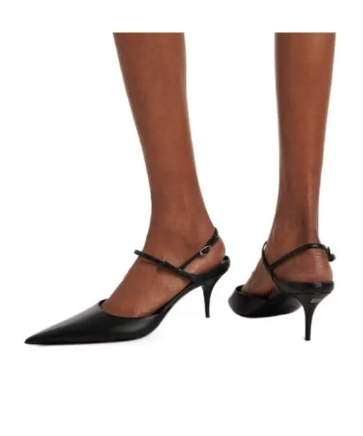 Balenciaga Pointed-toe Leather High Heels