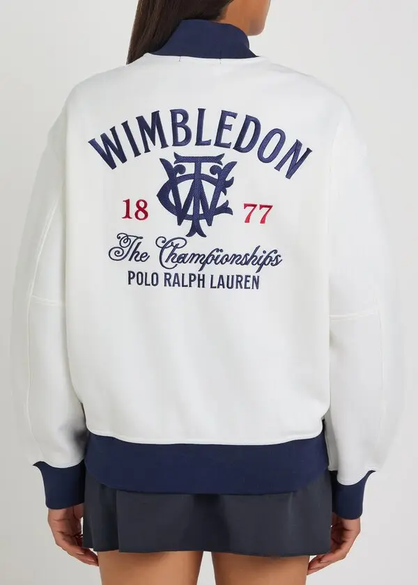 Polo Ralph Lauren Embroidered Cotton-blend Bomber Jacket