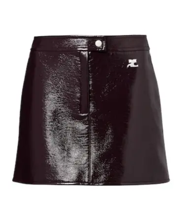 COURREGES Cotton-blend Miniskirt