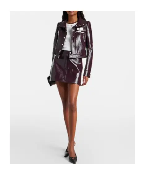 COURREGES Cotton-blend Miniskirt
