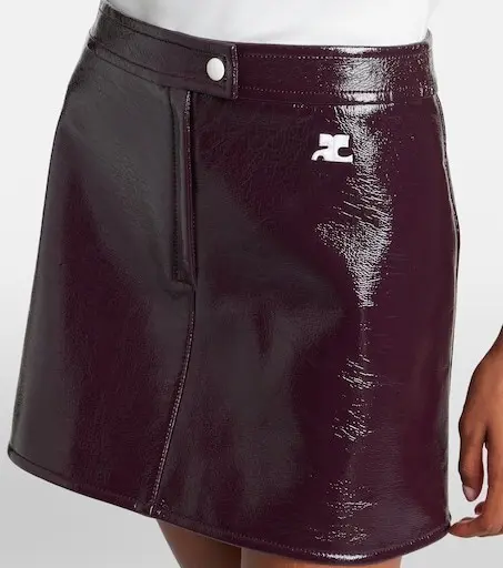 COURREGES Cotton-blend Miniskirt