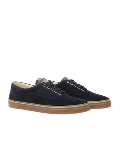 Brunello Cucinelli Leather-trimmed Suede Sneakers