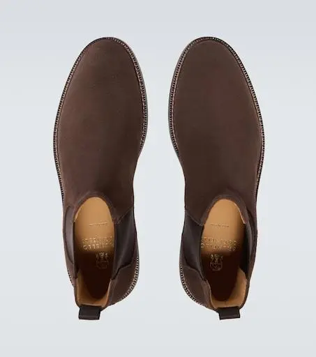 Brunello Cucinelli Suede Chelsea Boots