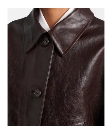 Balenciaga Oversized Leather Car Coat