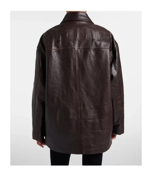 Balenciaga Oversized Leather Car Coat