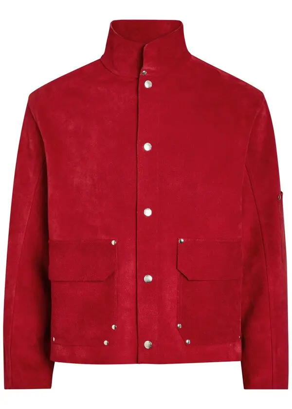 BODE Welding Suede Jacket - Red